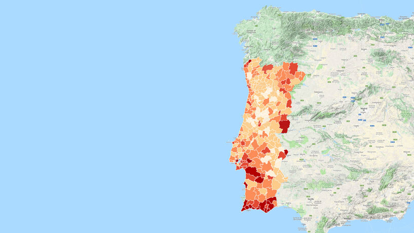 Mapa: Como evoluiu a criminalidade em todos os municípios portugueses ...